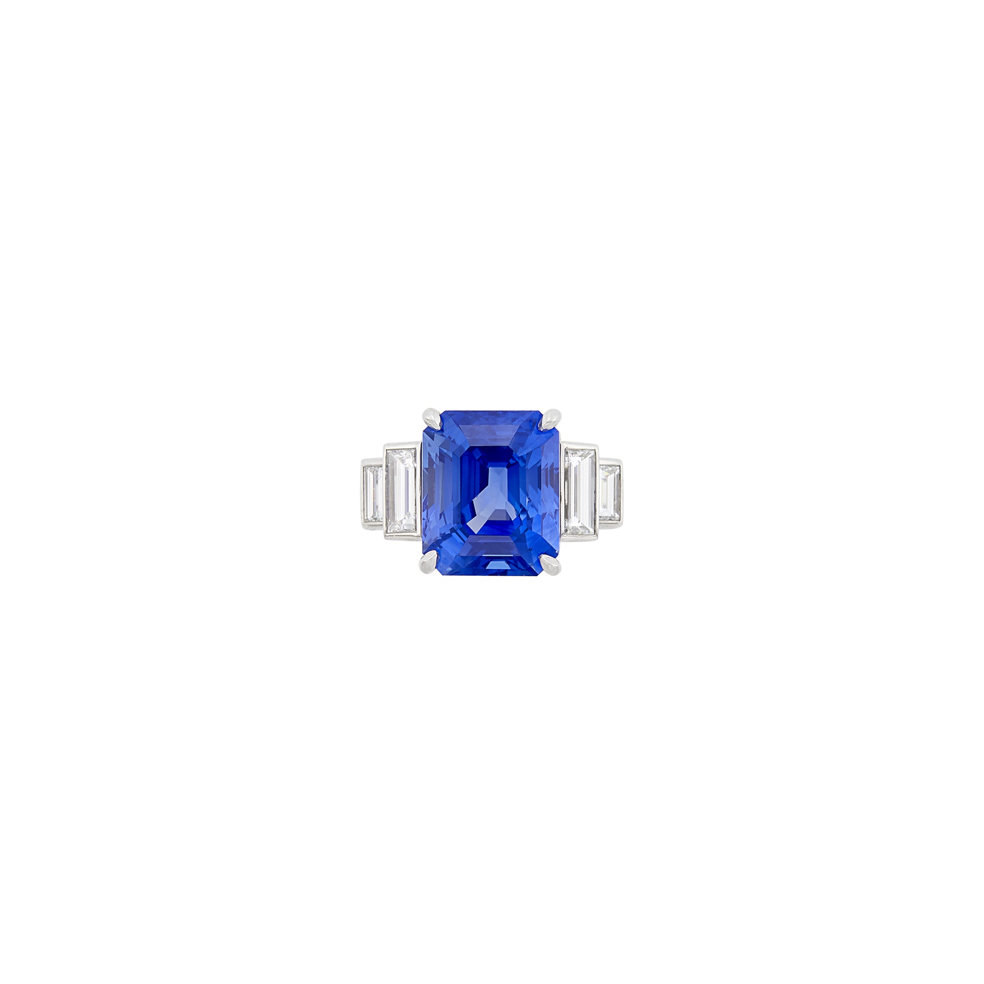 Lot 267 - Harry Winston Platinum, Sapphire and Diamond