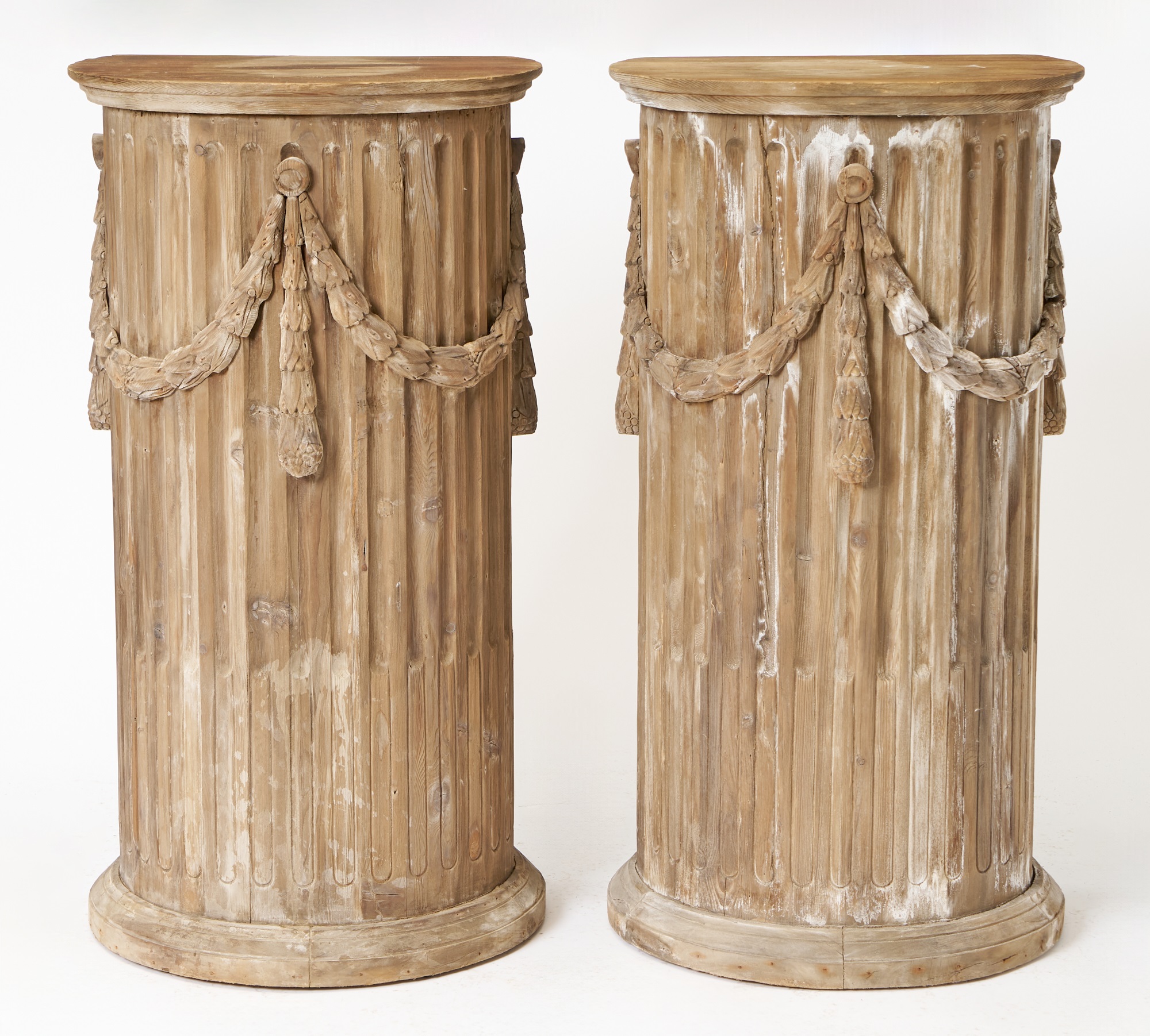 Lot 156 - Pair of Neoclassical Style Stop-Fulted