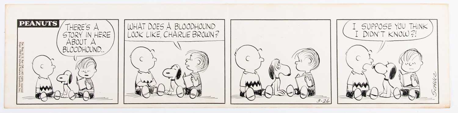 Lot 375 - An early Schulz cartoon featuring the